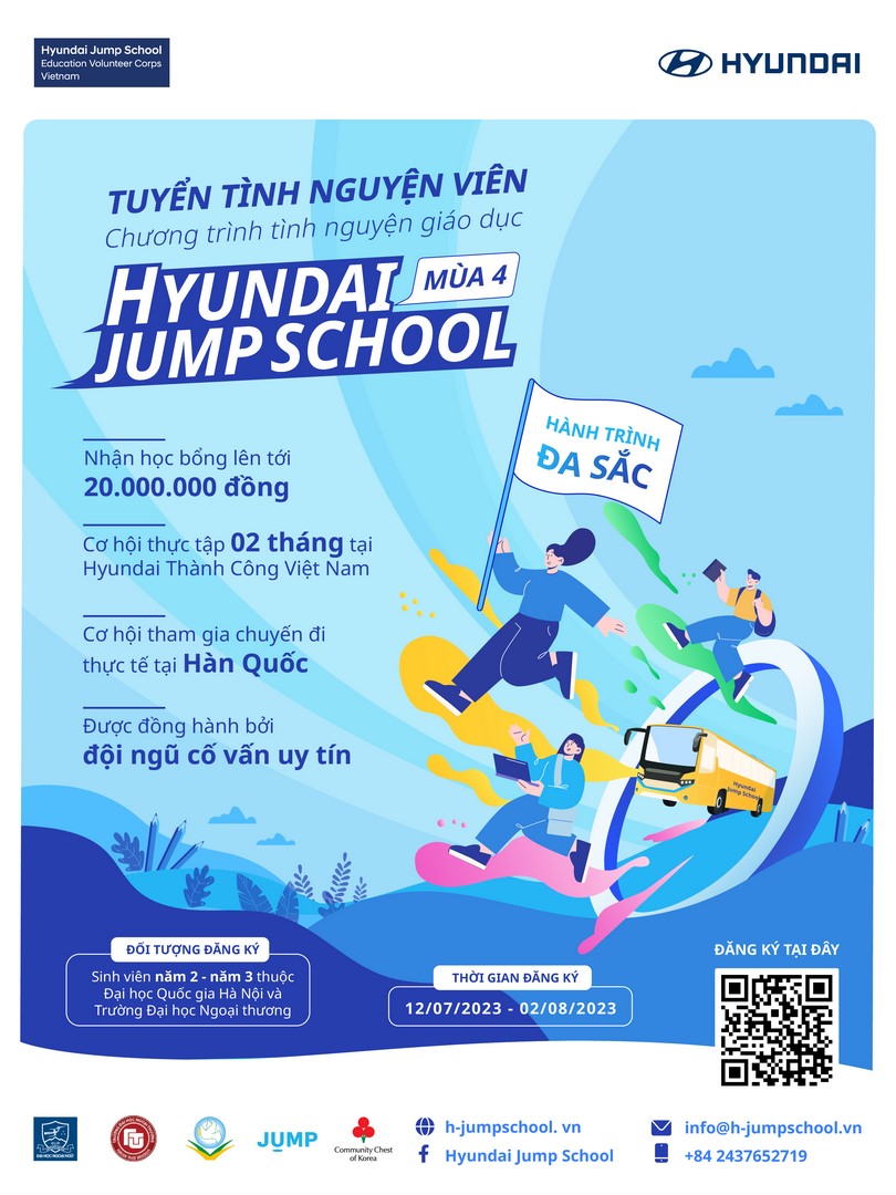 Hyundai Jump School mùa 4 chính thức tuyển tình nguyện viên! – Trường Đại học Ngoại ngữ – Đại ...